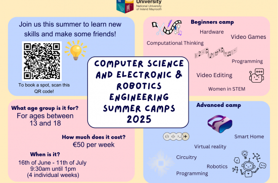 Computer Science & Electronic & Robotics Engineering Summer Camp 2025 | Maynooth University